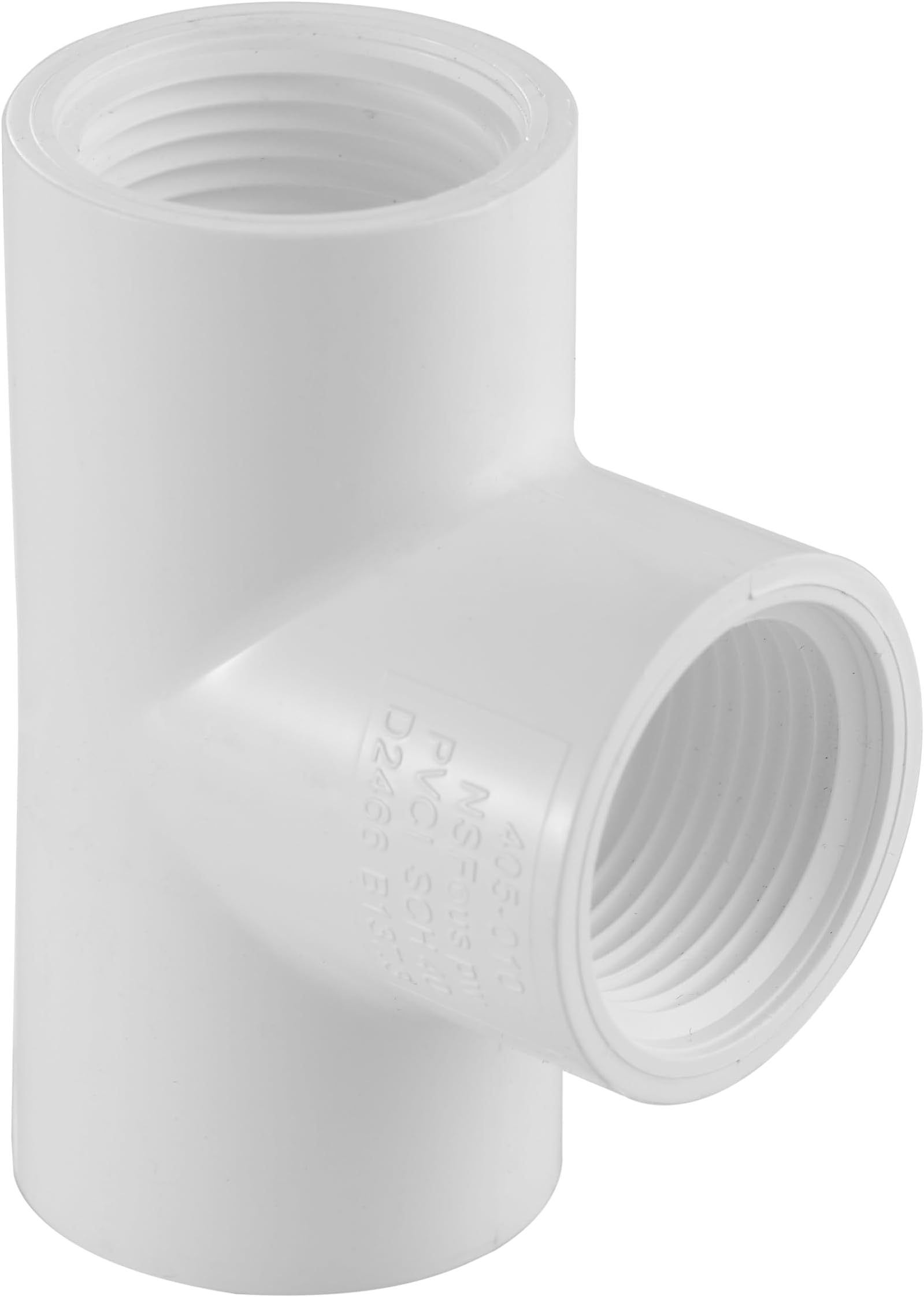 Lesso America 402 Series PVC Pipe Fitting - Tee - Schedule 40 (White ...