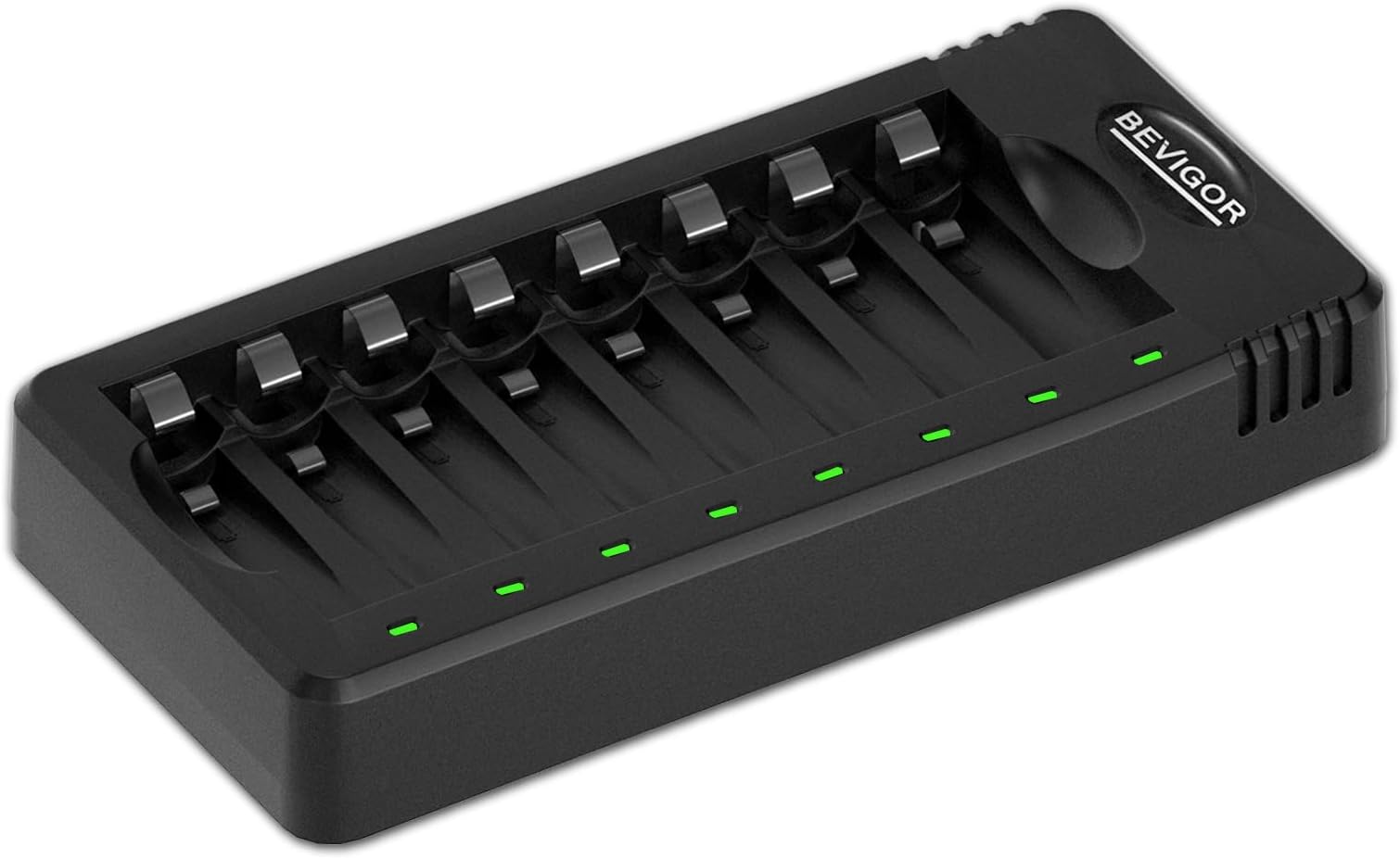Amazon.com: BEVIGOR 8 Bay AA AAA Battery Charger, Independent Slot ...