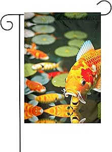 Amazon.com : Japanese Pretty Koi Fish Garden Flags for Outside â ...