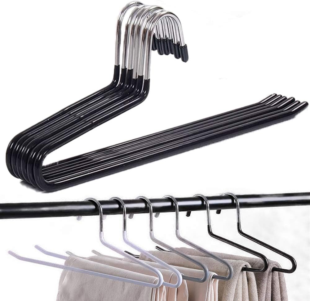 Amazon.com: Slack/Trousers Pants Hangers - Open Ended Metal Hangers ...
