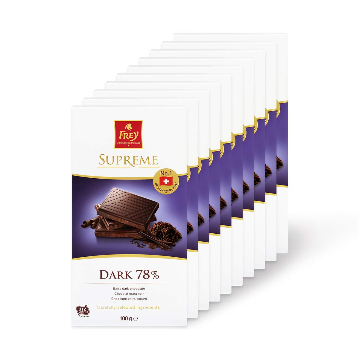 Buy Frey Supreme Bar - 78% Cocoa Dark Chocolate - Premium Swiss ...