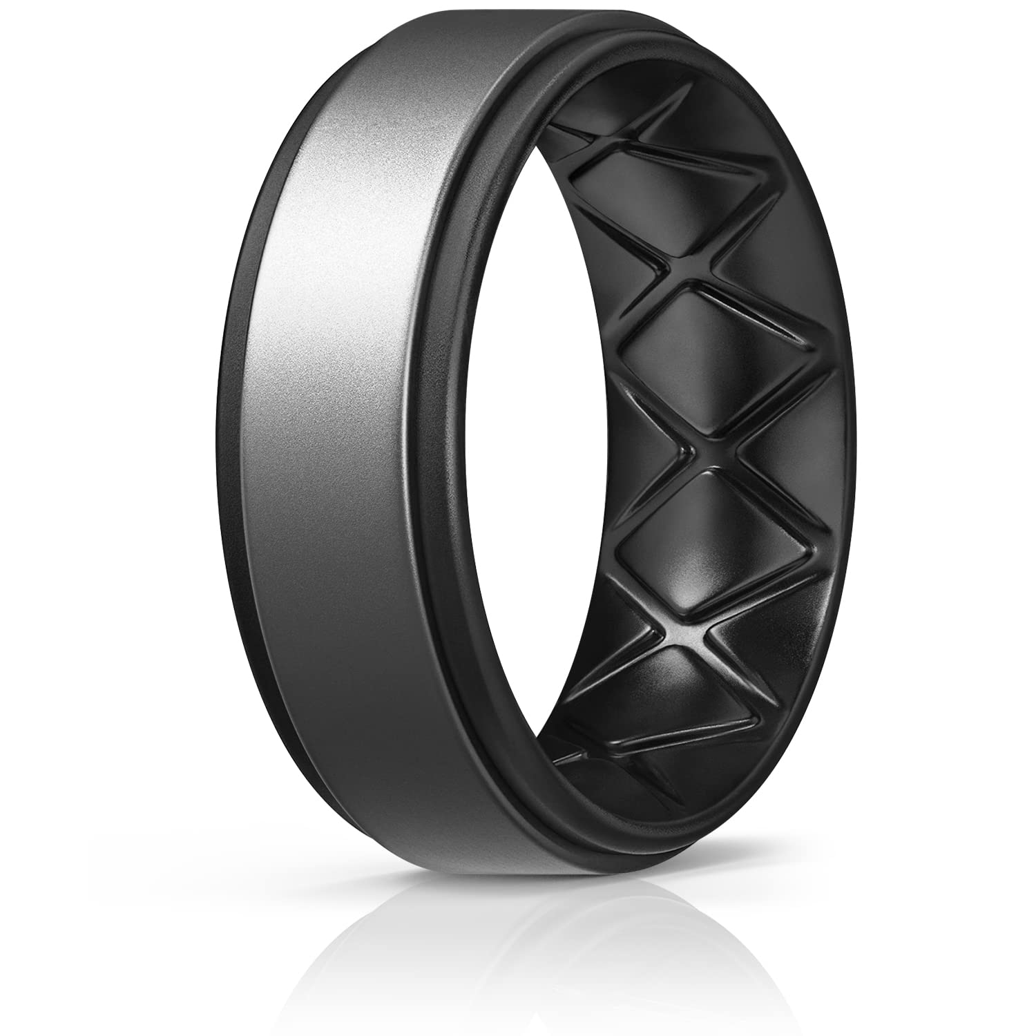 Snapklik.com : Egnaro Silicone Rings For Men 1/4/5/6/7 Multipack Of ...