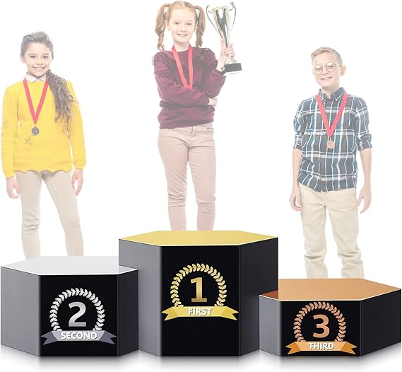 Amazon.com: Fullhawl Cardboard Podium 76" W x 26" H People Winners ...