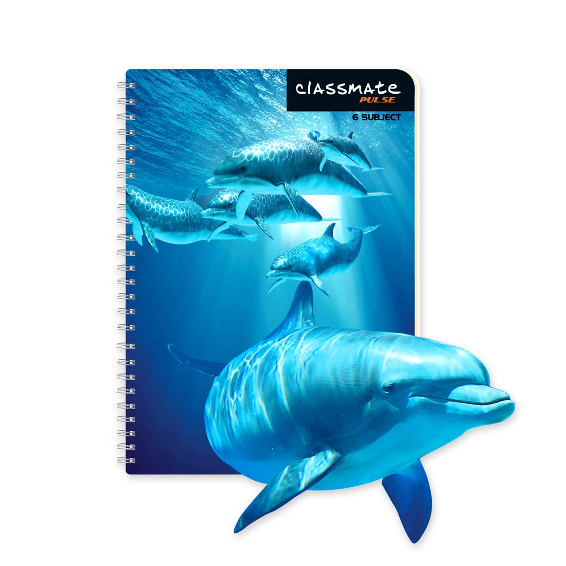 Classmate Pulse 6 Subject 3D Spiral Notebooks - Single Line, 300 Pages ...
