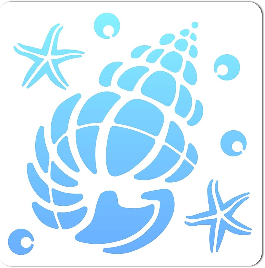 Printable Seashell Stencils