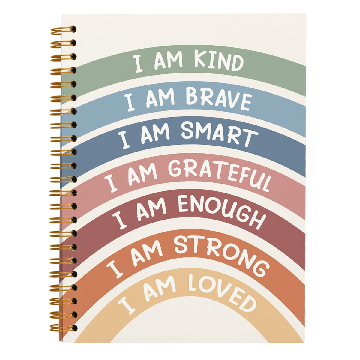 Amazon.com : hold fizz Rainbow Inspirational Positivity Notebook ...