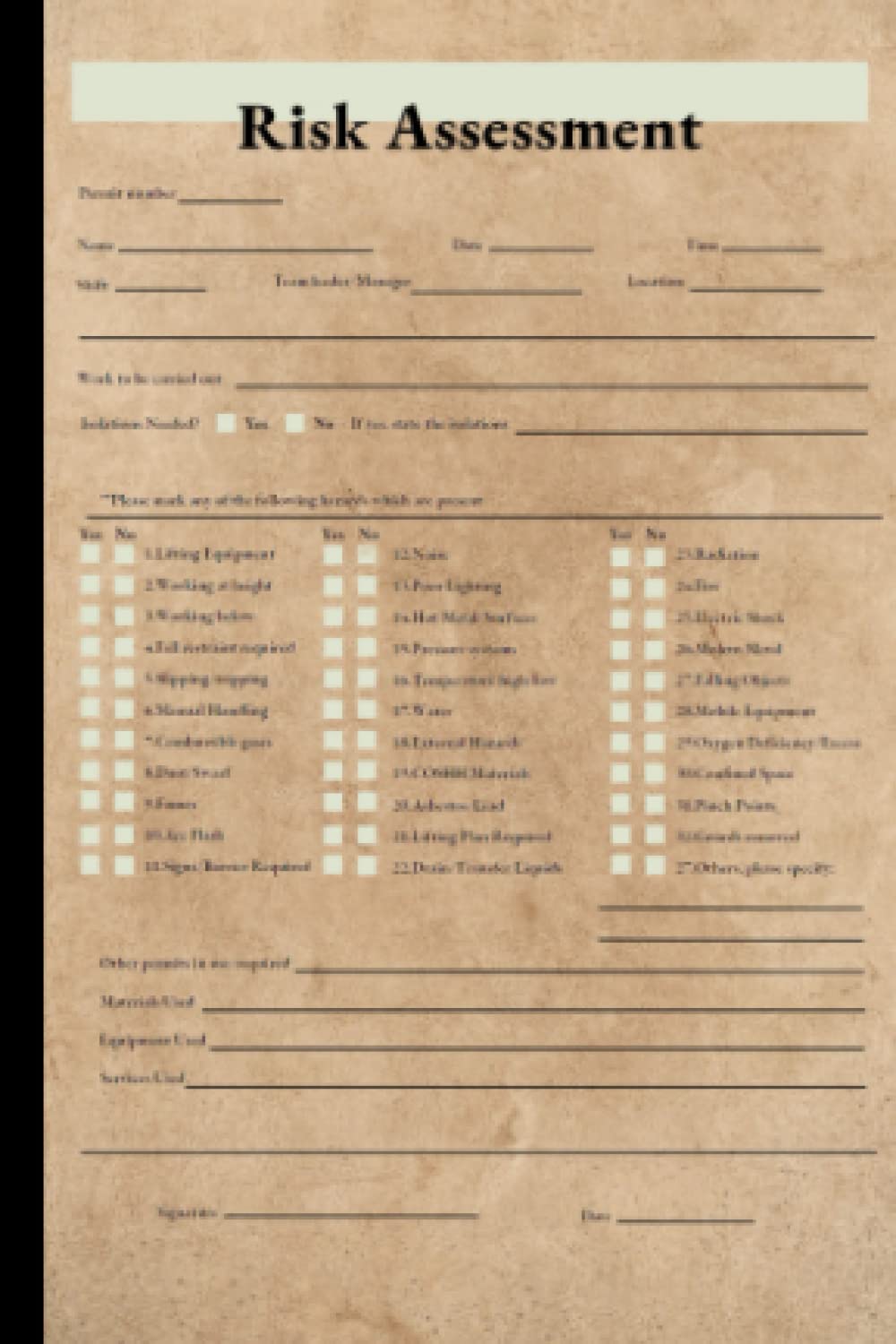 Pocket Sized Risk Assessment: Risk Assessment Made Simple | Template ...