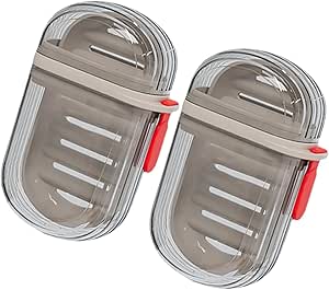 Amazon.com: Mobestech 2Pcs Leak Travel Soap Case Portable Soap Holder with Drain Feature for ...