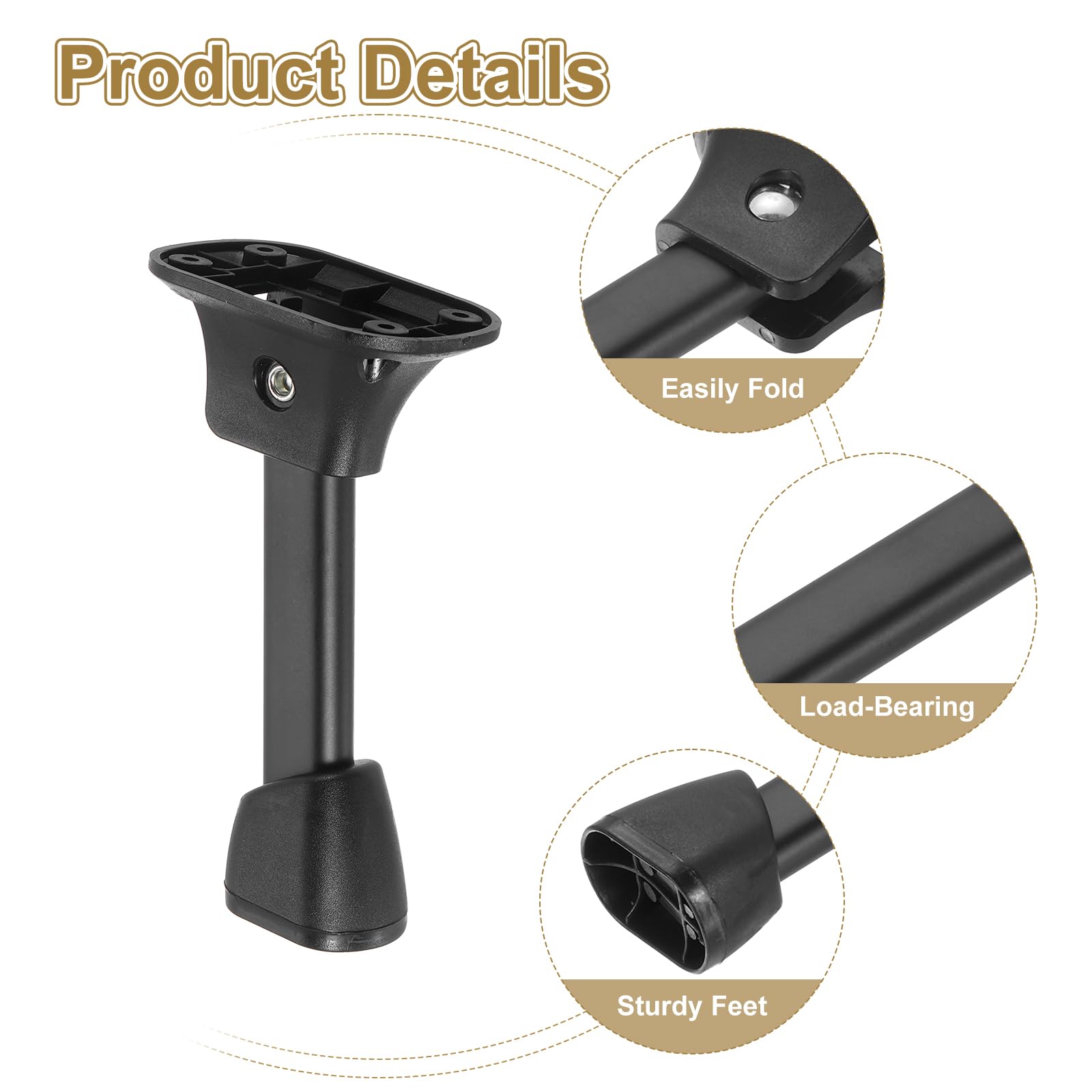 Coffee Table Legs Uxcell Folding Table Legs 4-Pack - 13" Metal Foldable ...