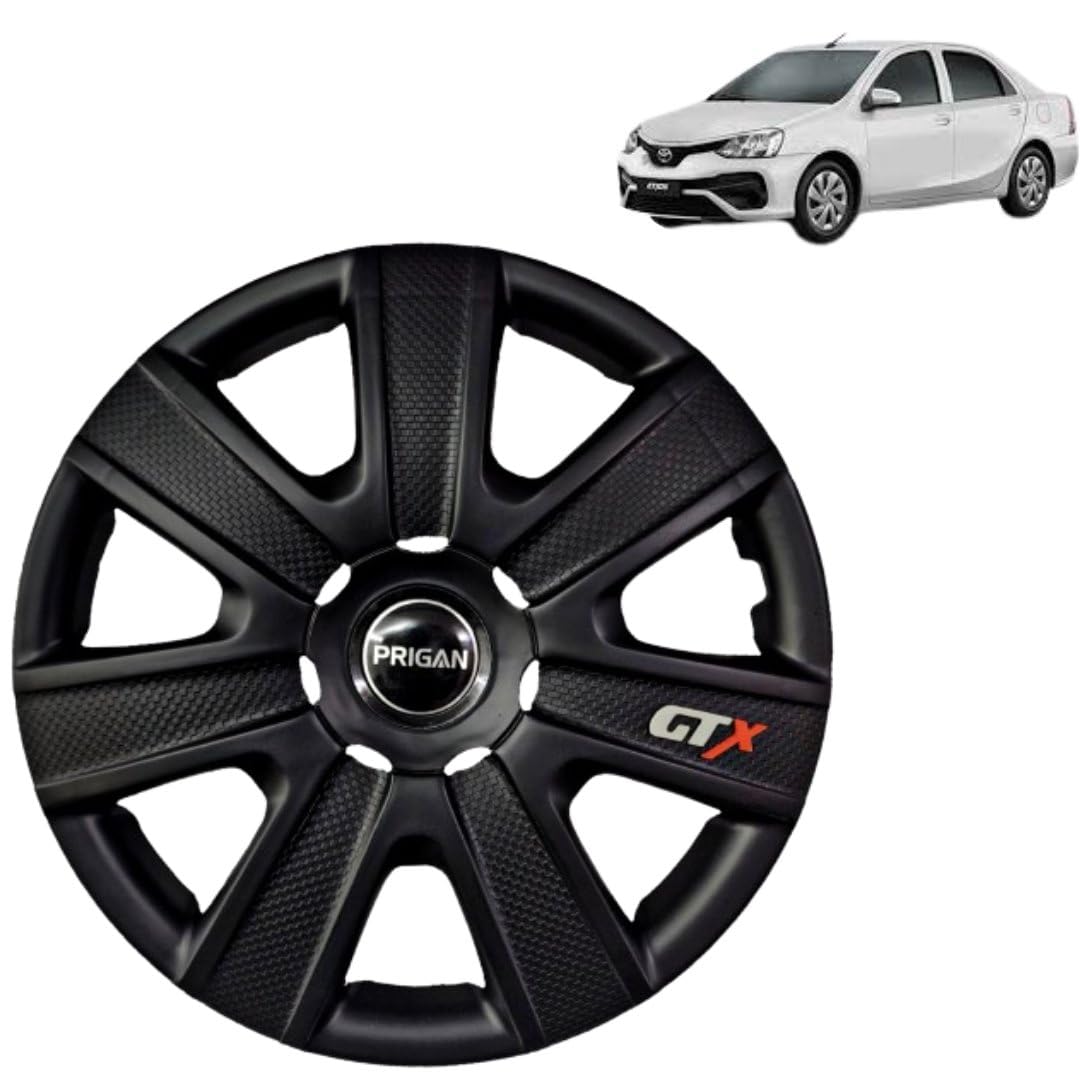Prigan Wheel Cover for Toyota ETIOS Old 14 Inch Matte Black Wheel Cap ...