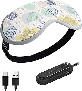 Amazon.com: BINOXY Cordless Heated Eye Mask, USB Rechargeable Hot Compress Steam Eye Mask with ...