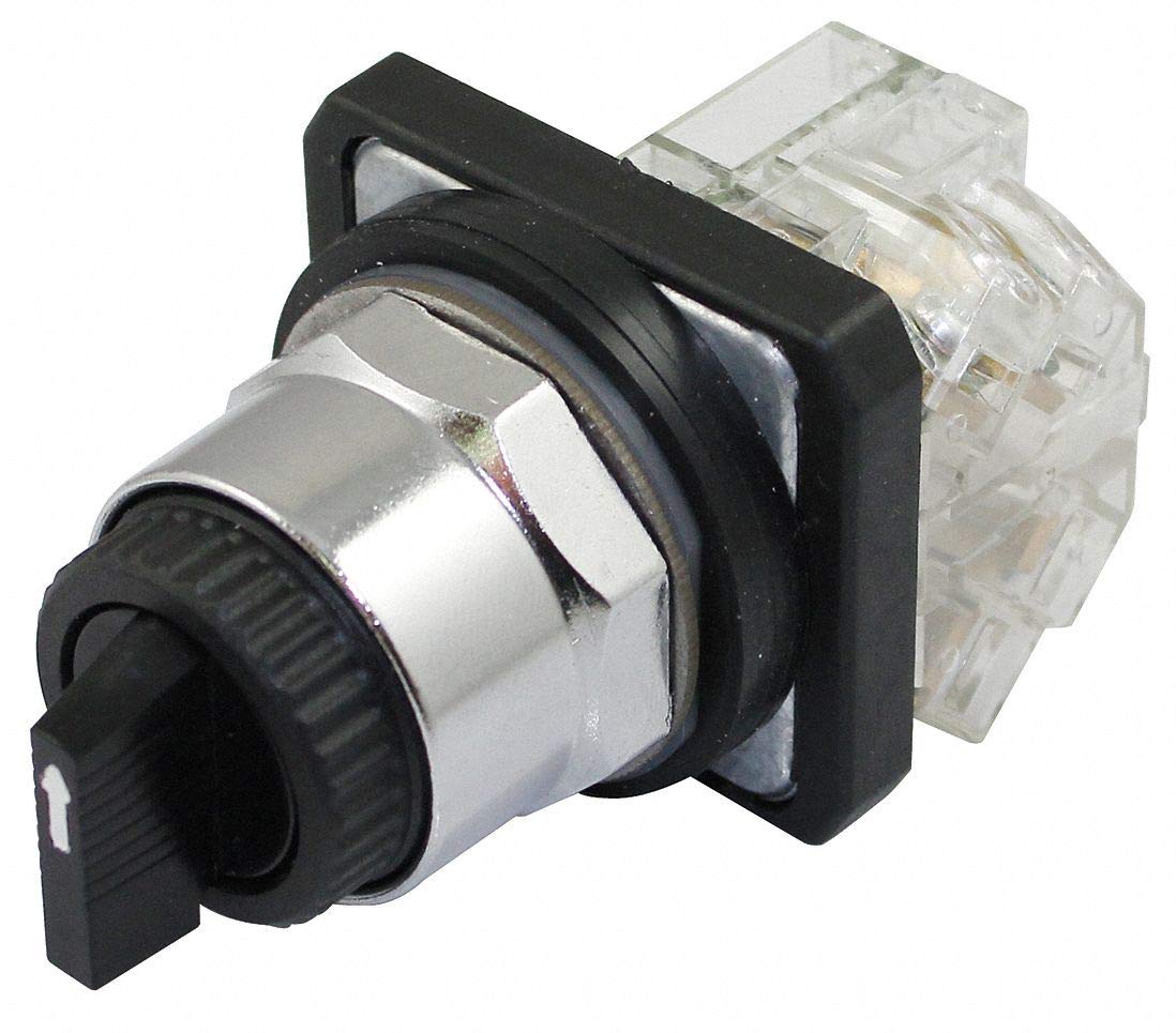 Dayton Non-Illuminated Selector Switch, Size: 30mm, Position: 3, Action ...