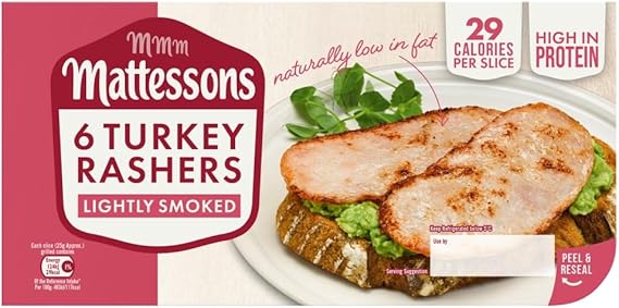 Mattessons Smoked Turkey Rashers, 150g : Amazon.co.uk: Grocery