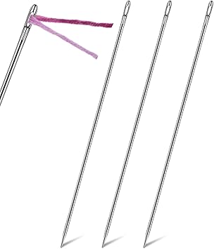 Amazon.com: 3 Pieces 12 Inch Upholstery Needle Extra Long Sewing ...