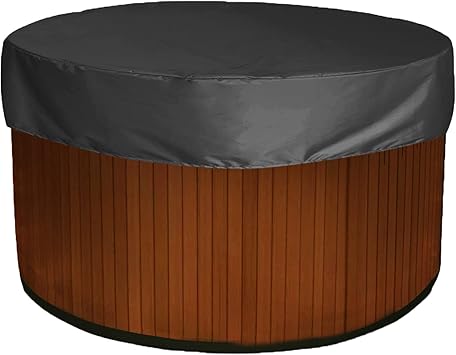 Amazon.com : Round Hot Tub Cover Spa Cover Waterproof Outdoor 420D ...