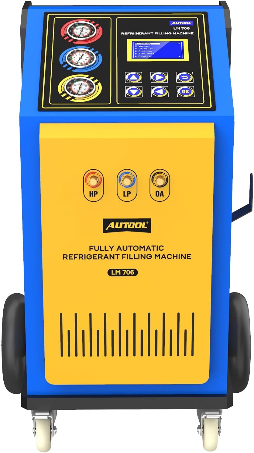 Amazon.com: AUTOOL AC Refrigerant Recovery Machine,Recharge Recovery Machine,Refrigerant Recycle ...