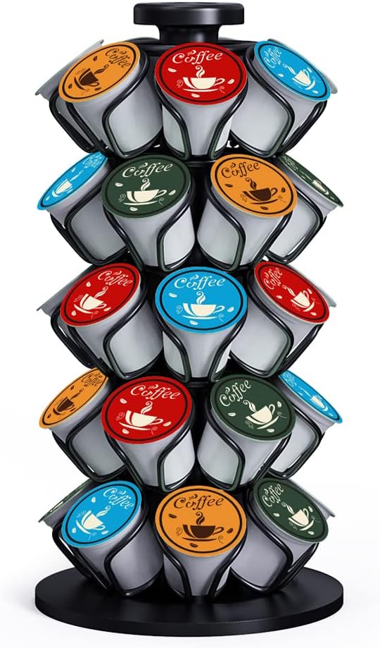 Amazon.com: VVEEKEND Coffee Capsule Holder - 40 Pod Capacity Rotatable ...