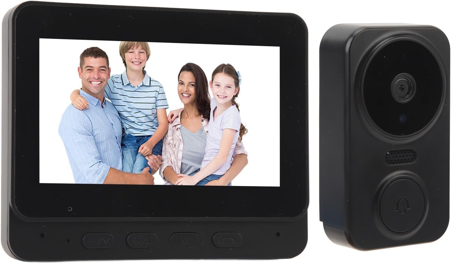 Wireless WiFi Video Intercom System, Infrared Night Vision Visual ...