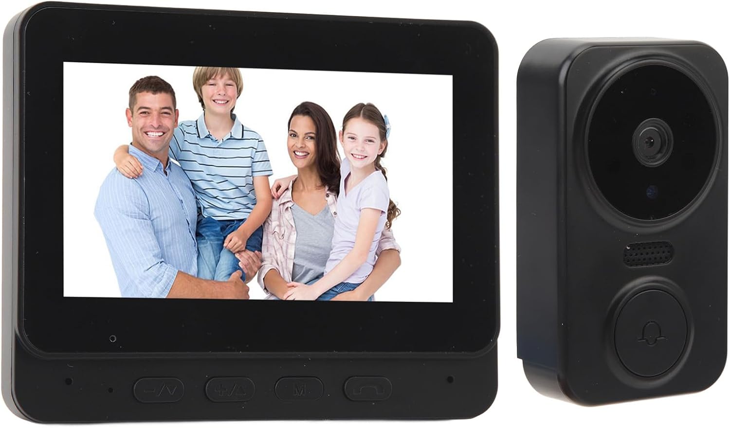 Amazon.com: Vvikizy Video Doorbell Intercom System, Monitor with Metal ...