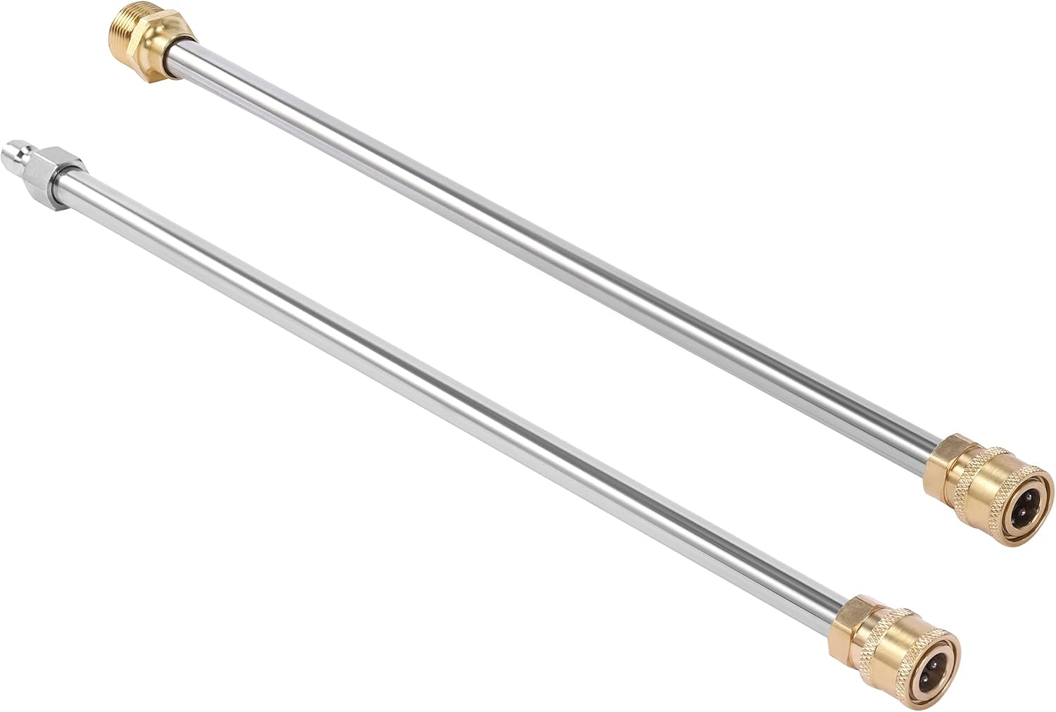 Amazon.com: PWACCS Pressure Washer Wand Extension Kit — Dual Stainless ...