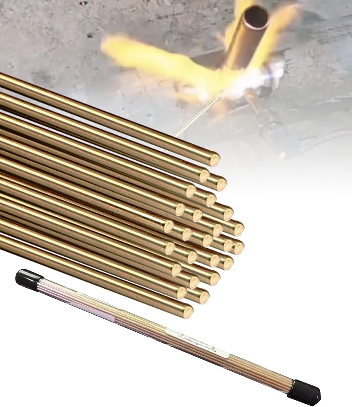 25 Rods Brazing Rods, Brass Solder, Brass Welding Rod for Oxyacetylene ...