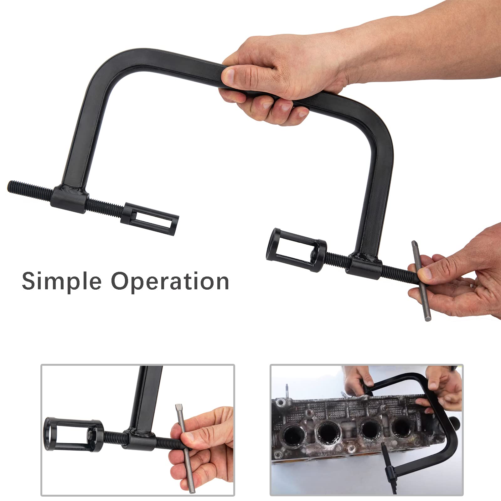Engine Repair Tools CENFORGE 10PC Valve Spring Compressor Set - With 5 ...