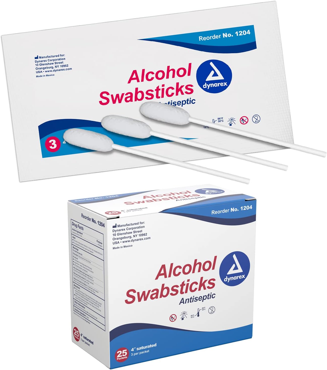 Amazon.com : 100+50 ps Alcohol Swabs Cotton Q Tips Individually Wrapped ...