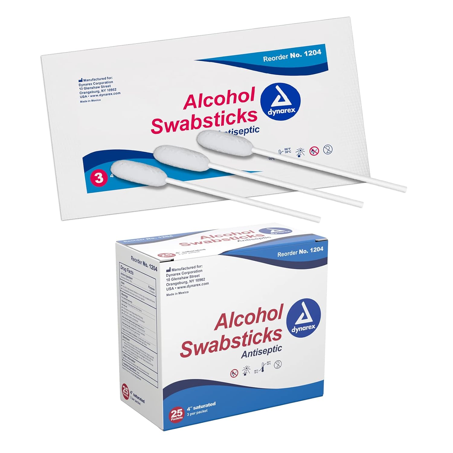 Amazon.com : Dynarex Alcohol Swabsticks, Medical-Grade and Sanitizing ...