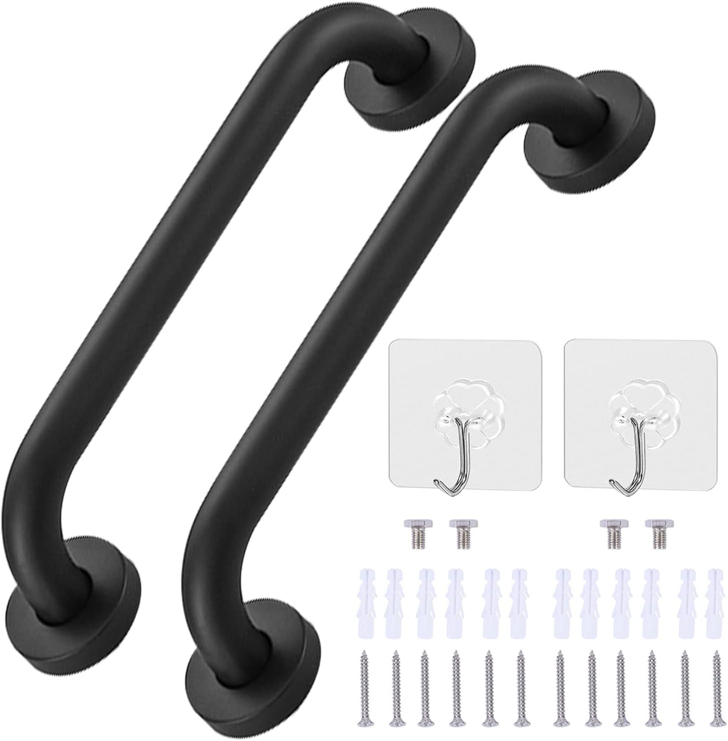 2 Pack Bath Safety Hand Grab Rail, Oil Rubbed Black Anti Slip Hand Rail ...