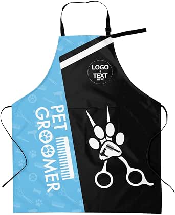 Amazon.com: COWCUTE Custom Waterproof Apron for Dog Grooming ...