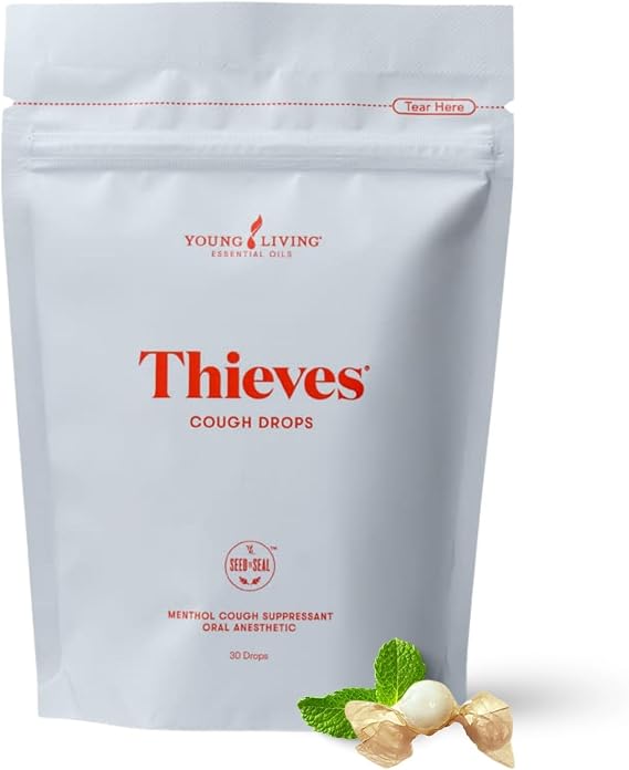 Amazon.com : Thieves Cough Drops 30 Ct Essential Oil Infused by Young ...