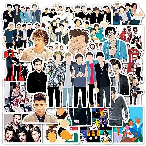 Amazon.com: One-Direction Boy Band Stickers for Water Bottles Vinyl ...