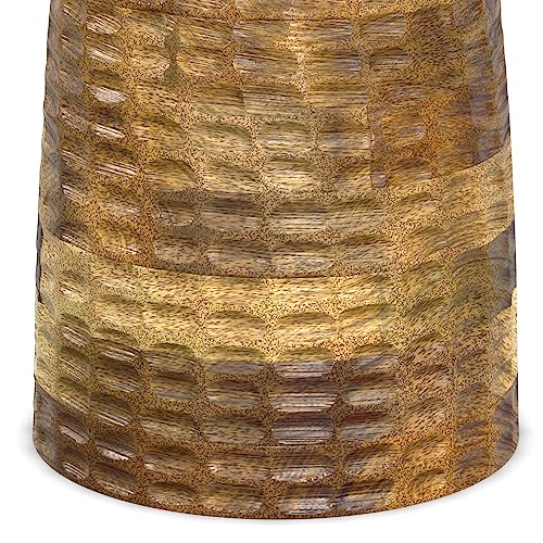 Snapklik.com : SIMPLIHOME Boyd Solid Mango Wood 13 Inch Wide Round ...