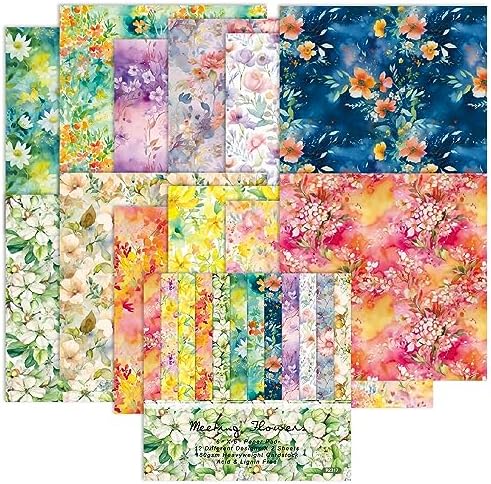 Amazon.com : Vintage Floral Scrapbook Paper Pad Flower Patterned ...