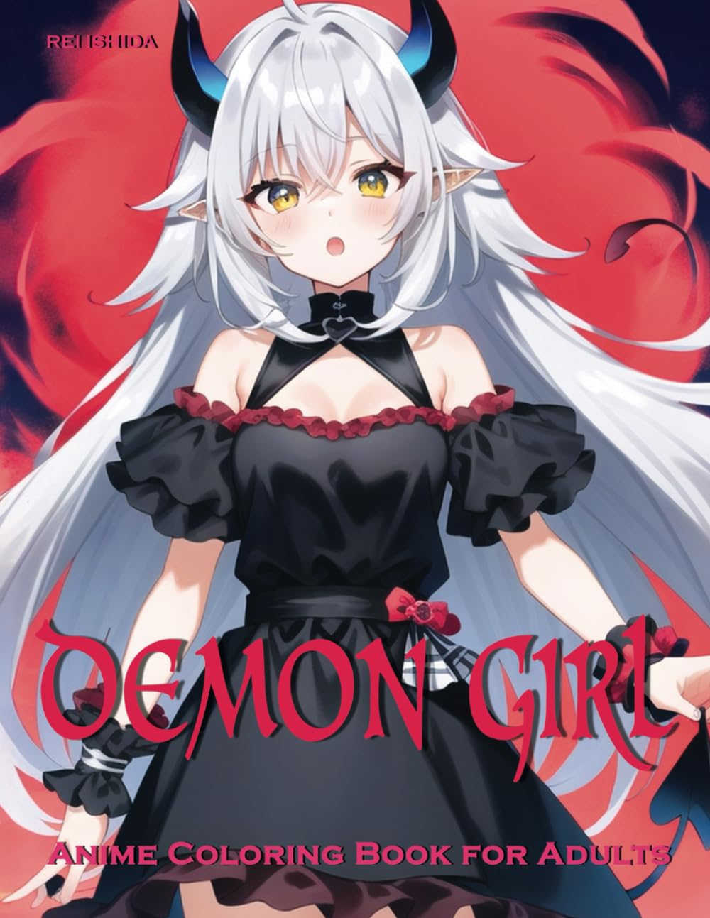 Amazon | Demon Girl: Anime Coloring Book for Adults (Anime Girl ...