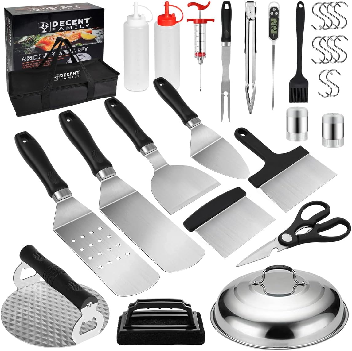 DY DECENT FAMILY 30PCS Flat Top Grill Accessories Set for Blackstone ...