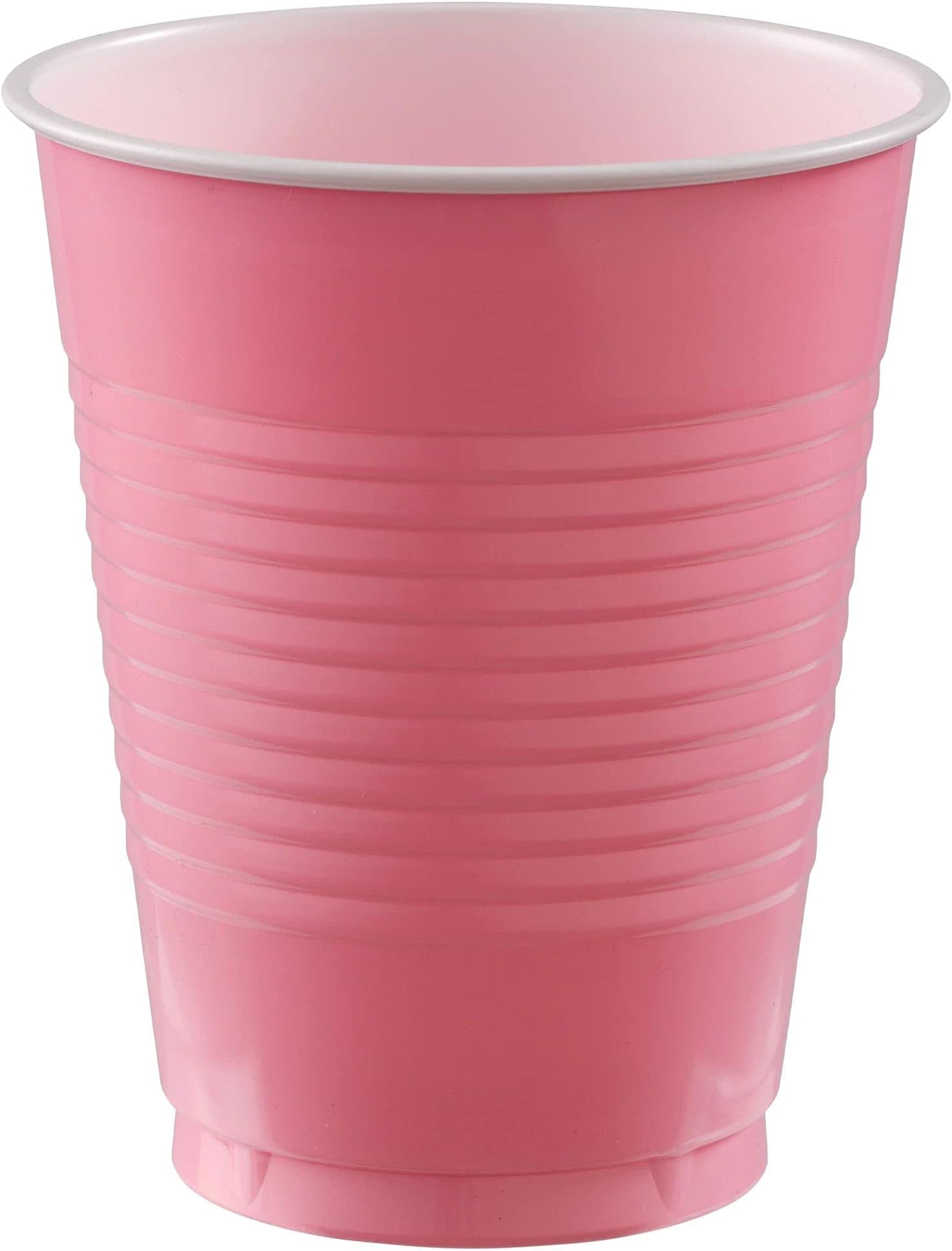Amazon.com: Amscan Durable Plastic Cups, 50 Count (Pack of 1), New Pink ...