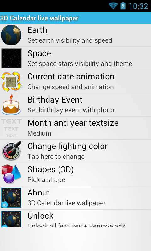 3D Calendar Live Wallpaper:Amazon.com:Appstore for Android