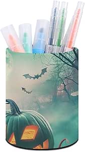 Pencil Holders Halloween Scary Pumpkins Pencil Holder Makeup Brush ...