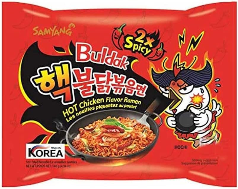 Buldak Samyang Buldak Fire Chicken Noodles 2X Spicy (5 Pc Combo) : Buy ...