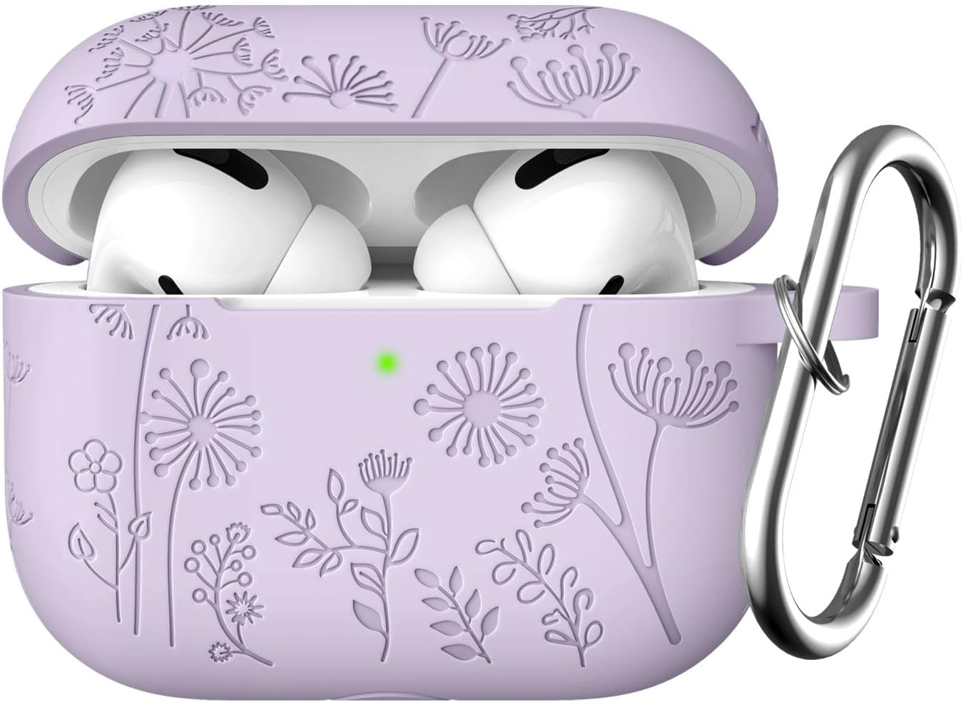 Flower Engraved Case Compatible with AirPods Pro 2 Case Cover & Airpod ...