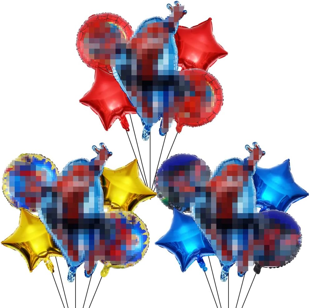 15 pcs Superhero Birthday Party Balloons Set, Man Balloons, Marvel ...
