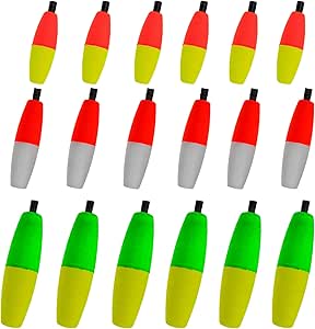 Amazon.com : Zsrivk Peg Floats Slotted -18pcs Fishing Floats for ...