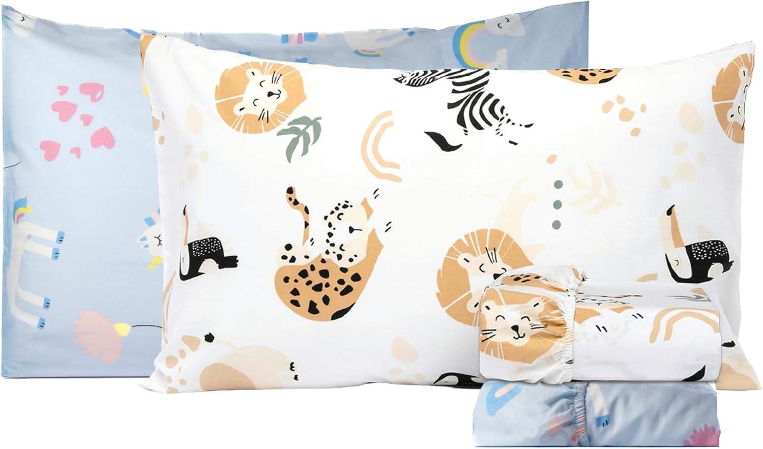 Amazon.com: Salt Earth 100% Cotton 210TC Kids Bedsheet, Twin Sheet Set ...