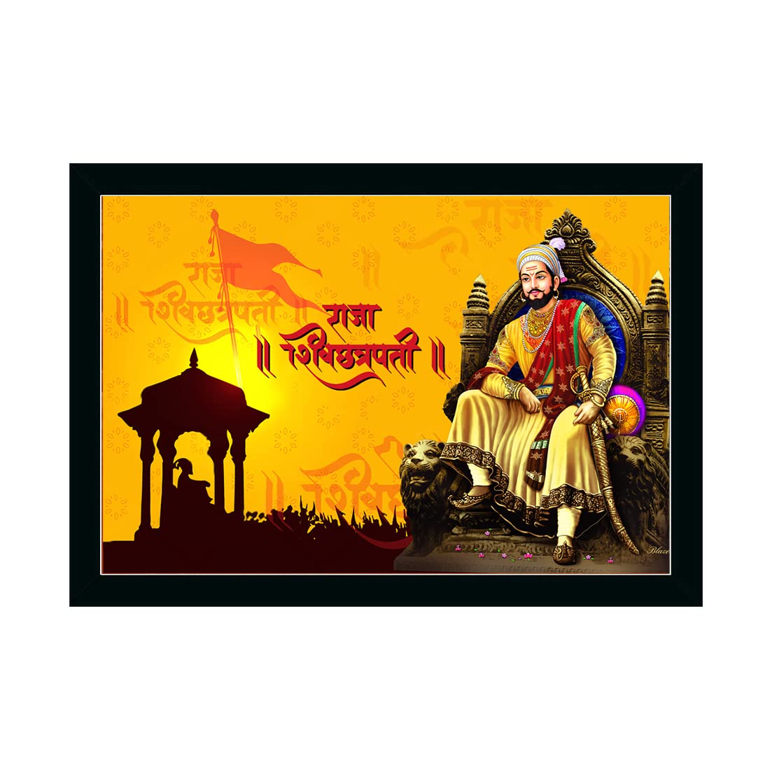 Dharvika Innovations ® Chatrapati Shivaji Maharaj Photo Frame Big Size ...
