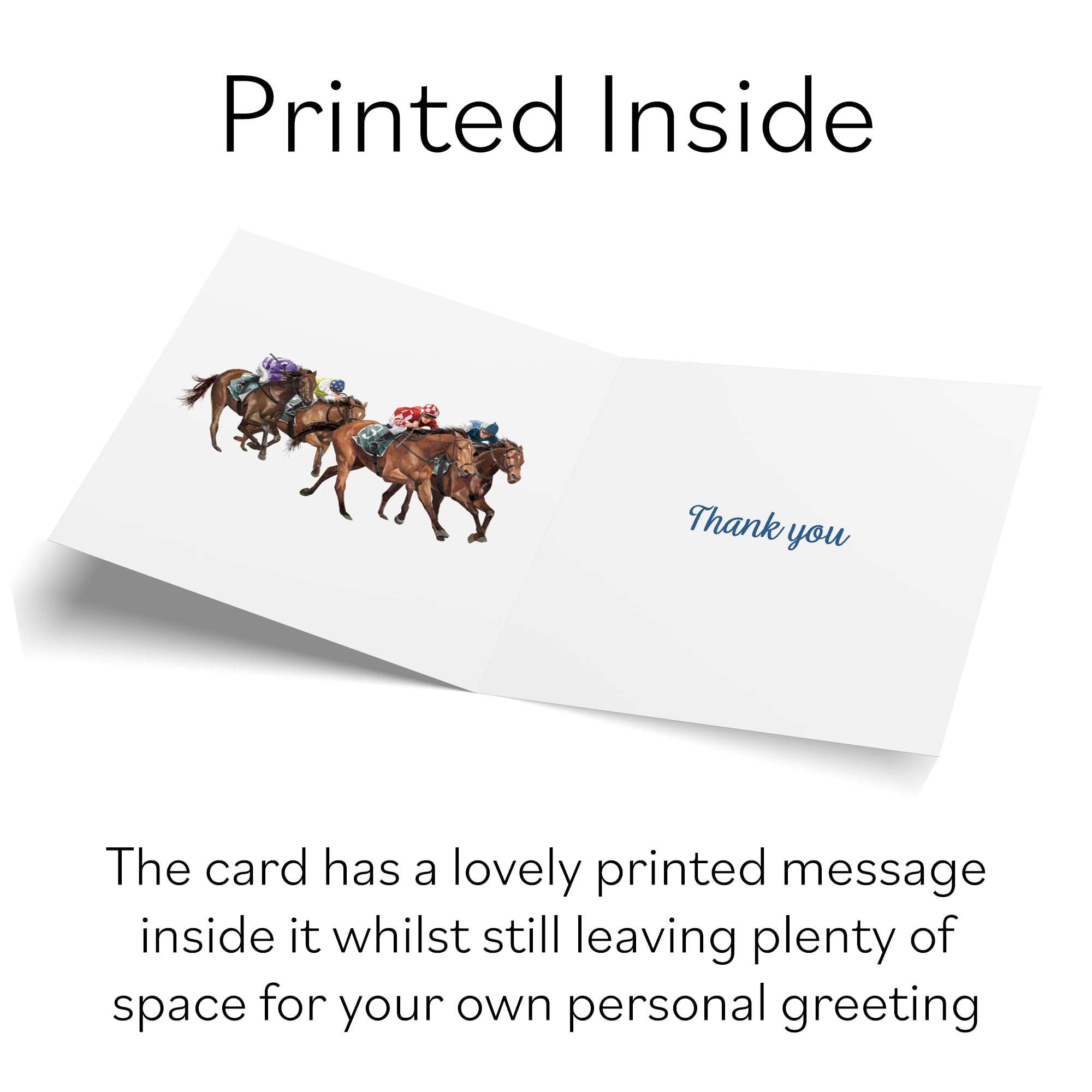 Hunts England – Horse Racing Fun Thank You Card For Him – Milo’s ...