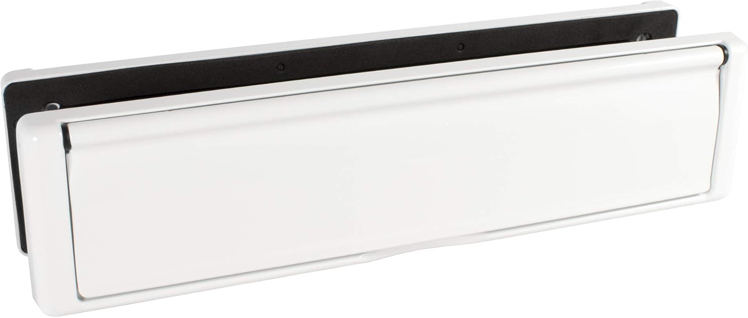 Avocet Affinity 12″ White Letterplate Premium Heavy Duty Sprung Letter ...