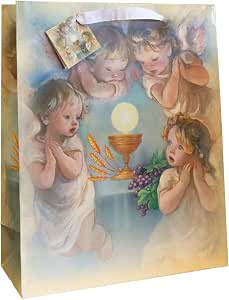 Amazon.com: First Holy Communion Gift Bag | Large 15" Tall | Includes ...