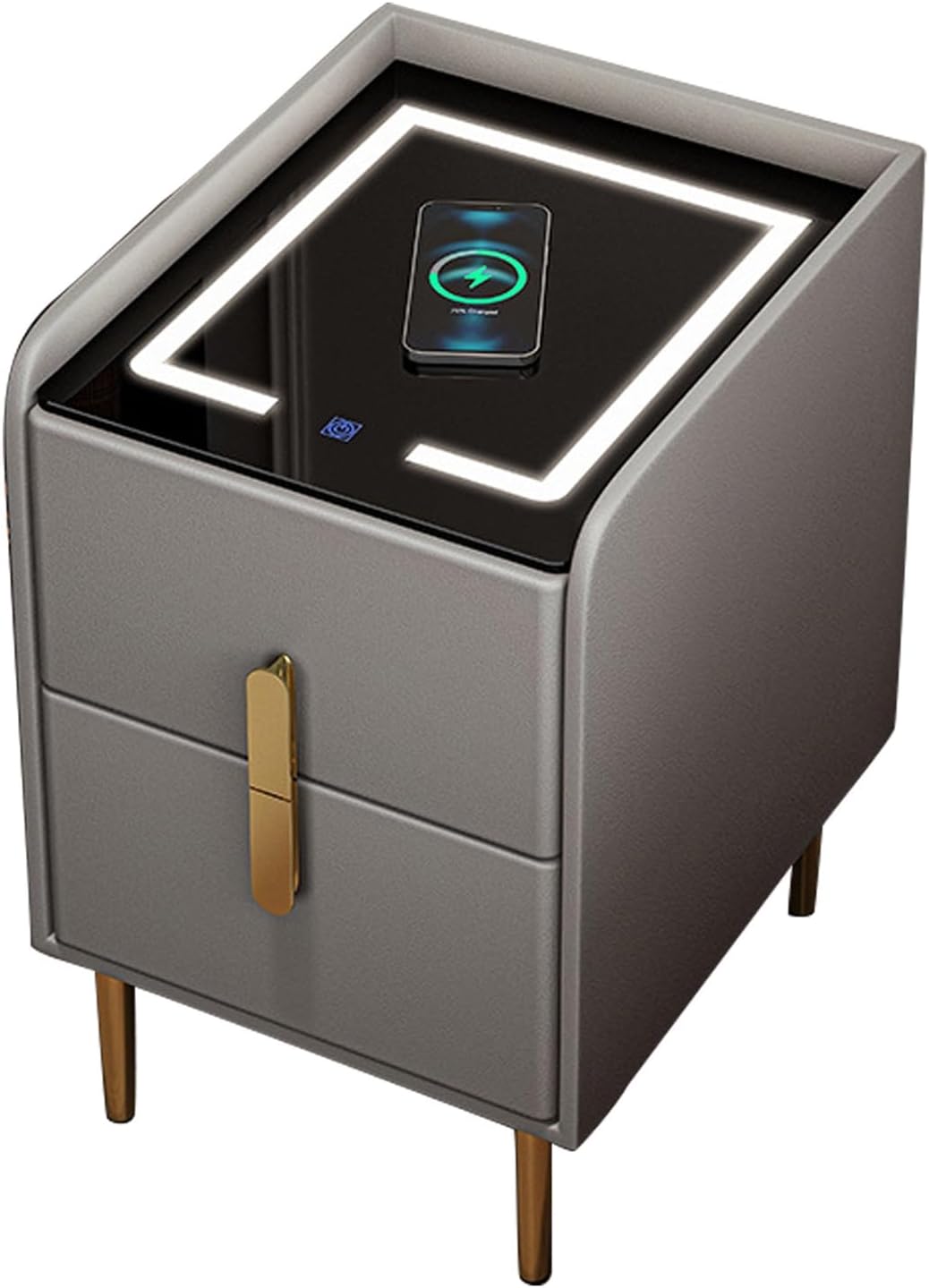 Amazon.com: Smart Nightstand, Bedside Tables with Charging Station ...