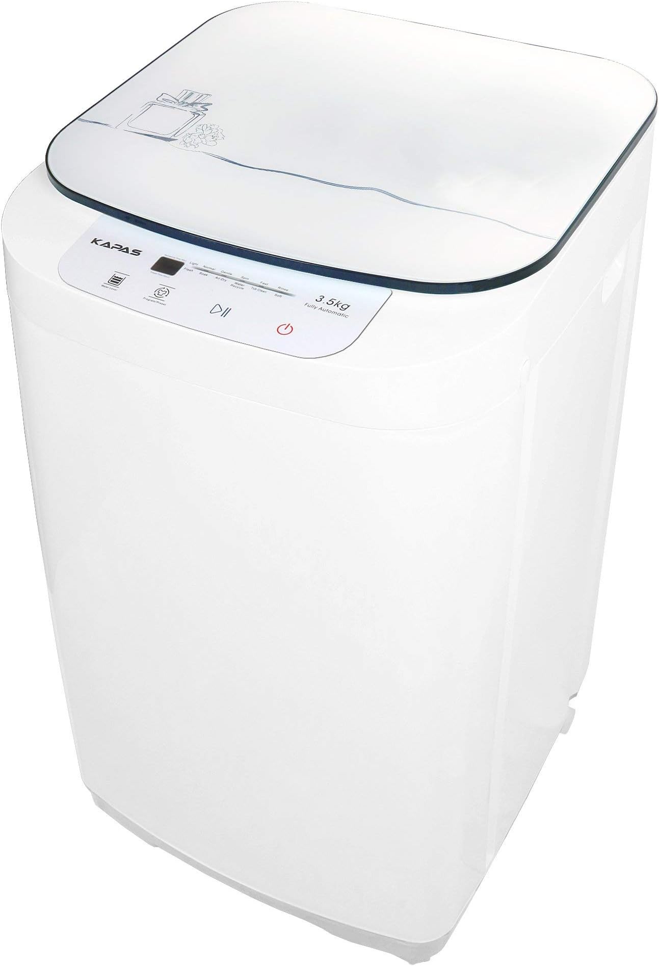 Amazon.com: kapas kps35-735h2 upgraded compact washing machine, fully ...